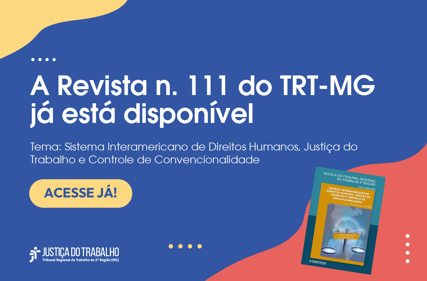 Revista n. 111 do TRT-MG é lançada e está disponível on-line — TRT-MG