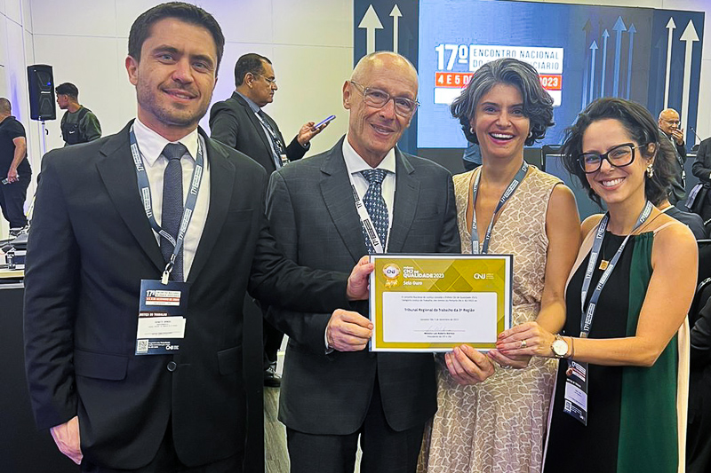 TRT-MG conquista o selo Ouro no Prêmio CNJ de Qualidade 2023 — TRT-MG