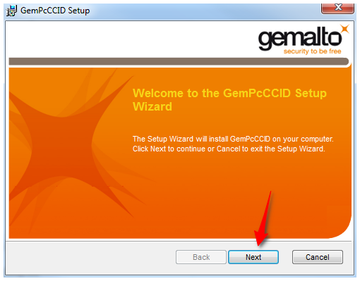 Instale o driver do leitor de cartões Gemalto — TRT-MG