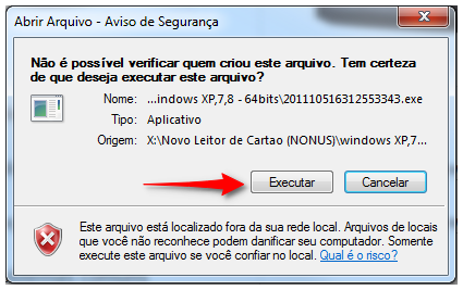 Instale o driver do leitor de cartões Nonus — TRT-MG