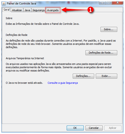 Configure o Java — TRT-MG