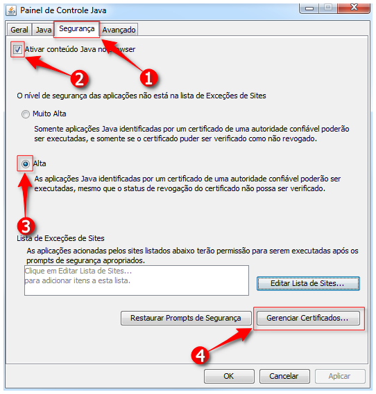 Configure o Java — TRT-MG